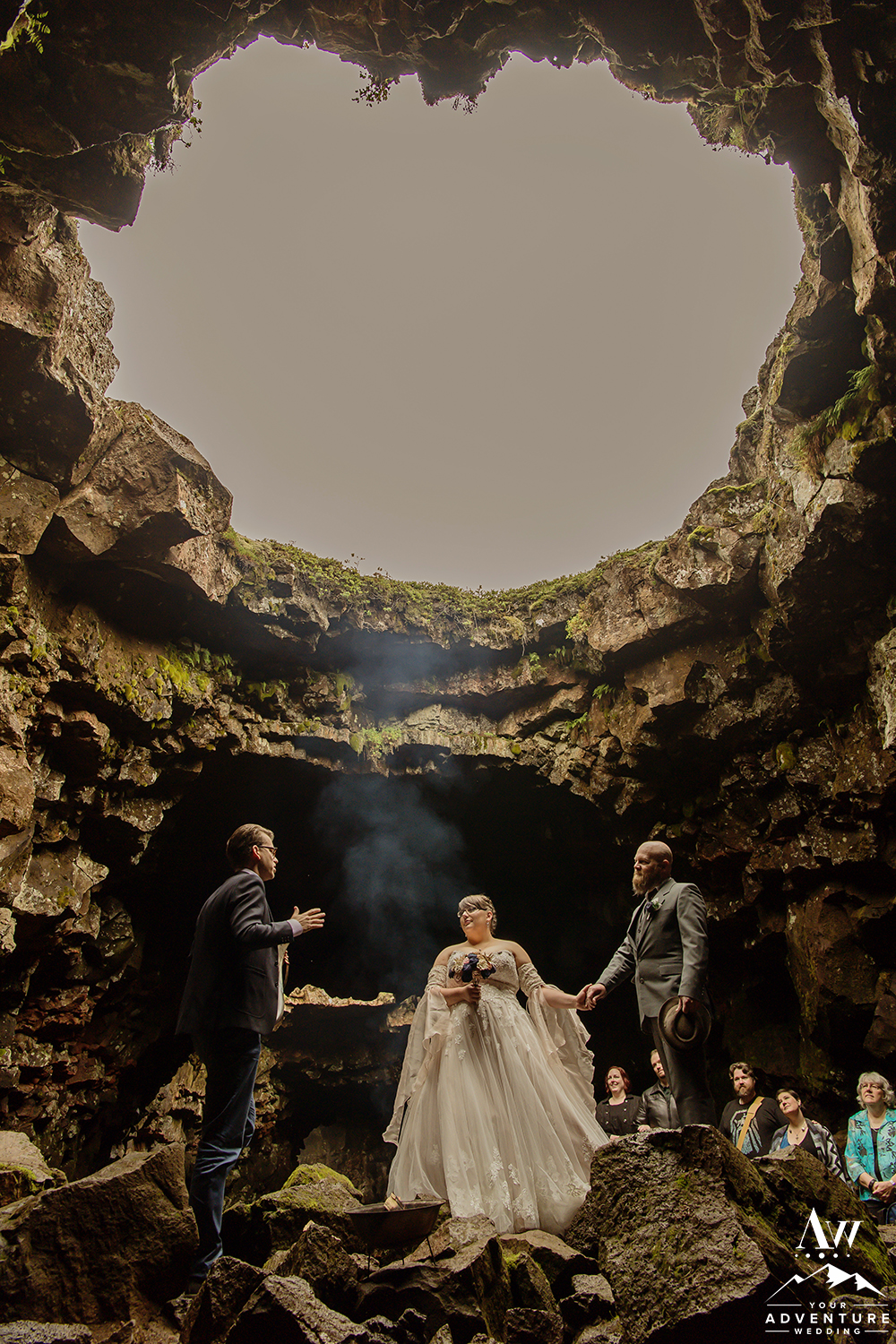 Iceland Wedding in a Lava Tube Cave | Sheena + Todd | Iceland Wedding ...