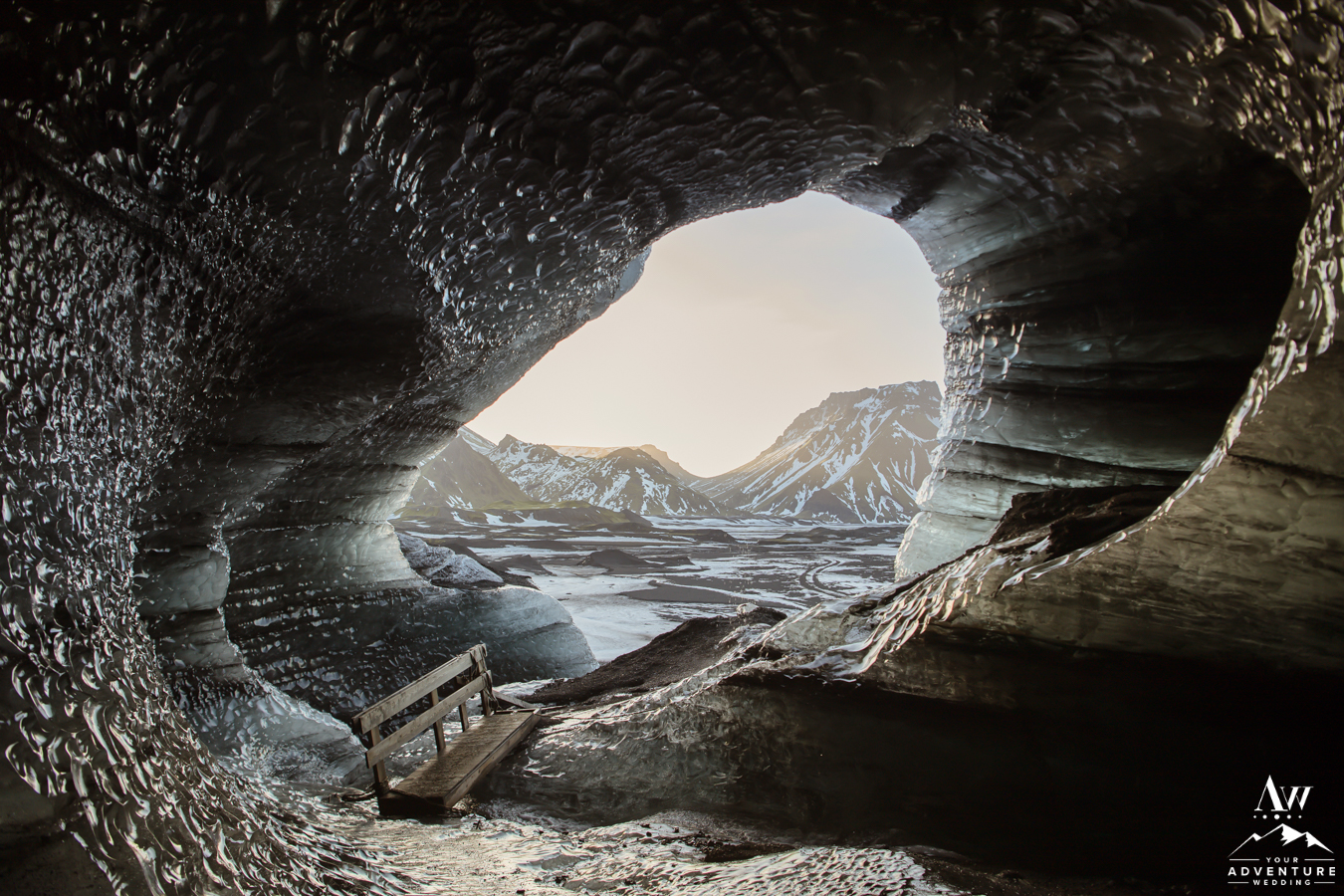 February Ice Cave Wedding followed by Northern Lights!