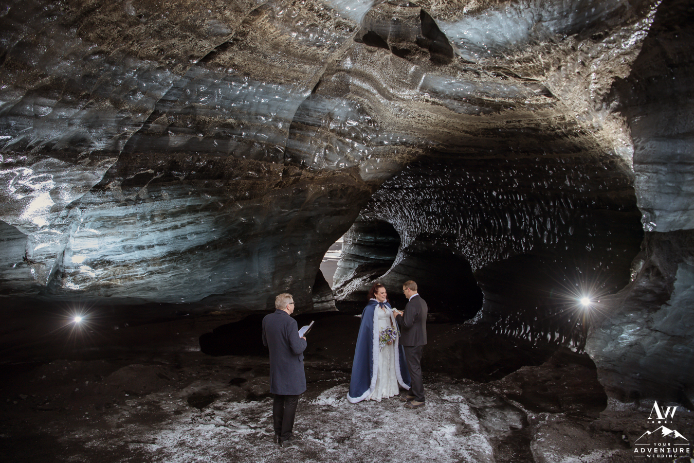 Wild Elopement in an Ice Cave | Iceland Wedding Planner