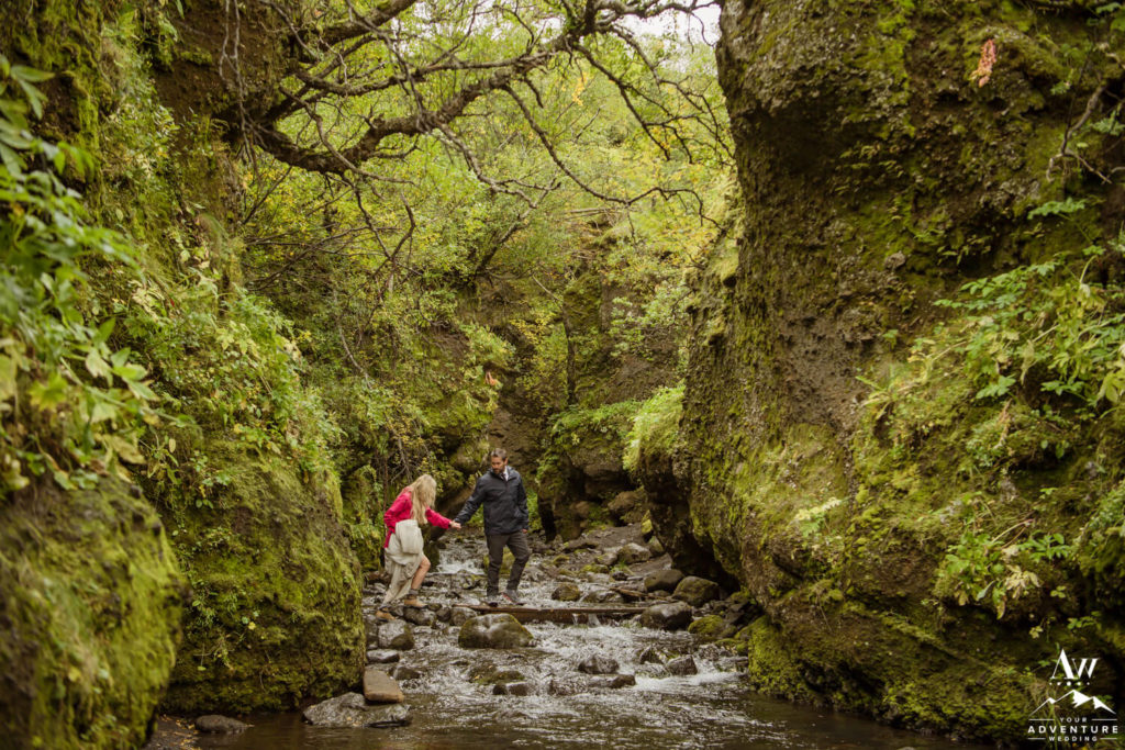 Discovering Nauthúsagil Waterfall | Iceland Wedding Planner