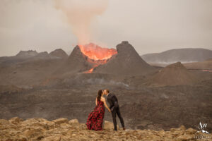 Volcano Eruption Wedding Photos | Iceland Wedding Planner