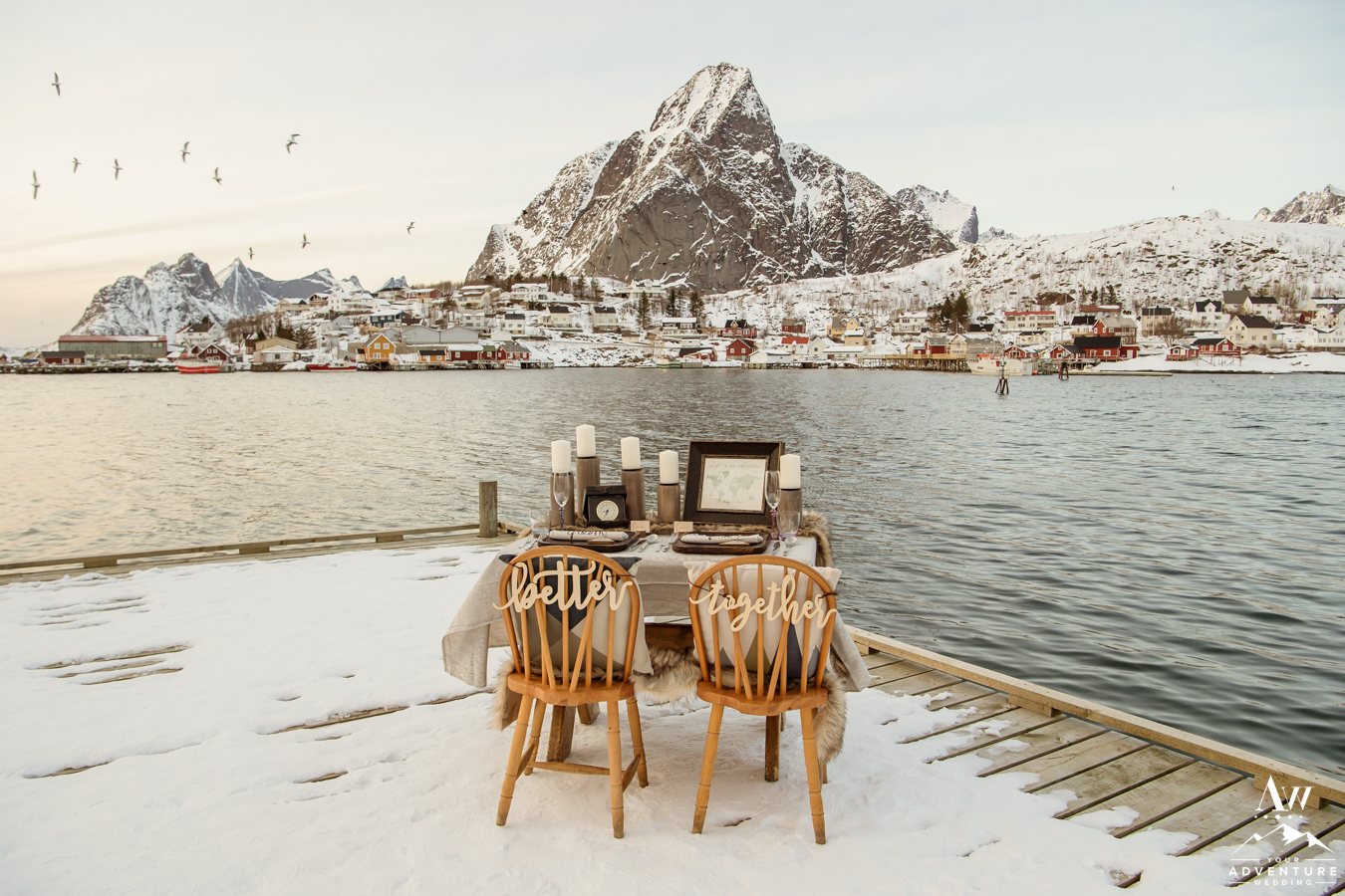 Styled Elopement Reception Table | Iceland Wedding Planner