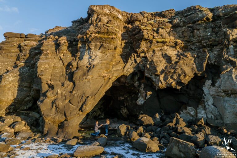 Surprise Cave Proposal: Mukund + Jinkal | Iceland Wedding Planner