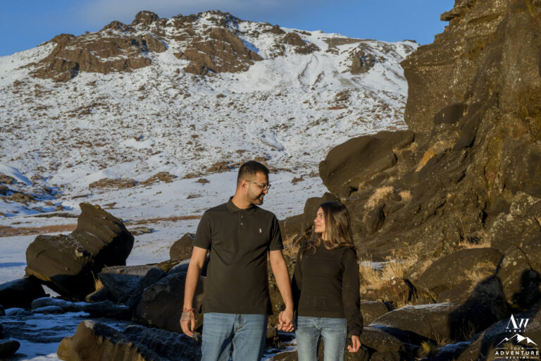 Surprise Cave Proposal: Mukund + Jinkal | Iceland Wedding Planner