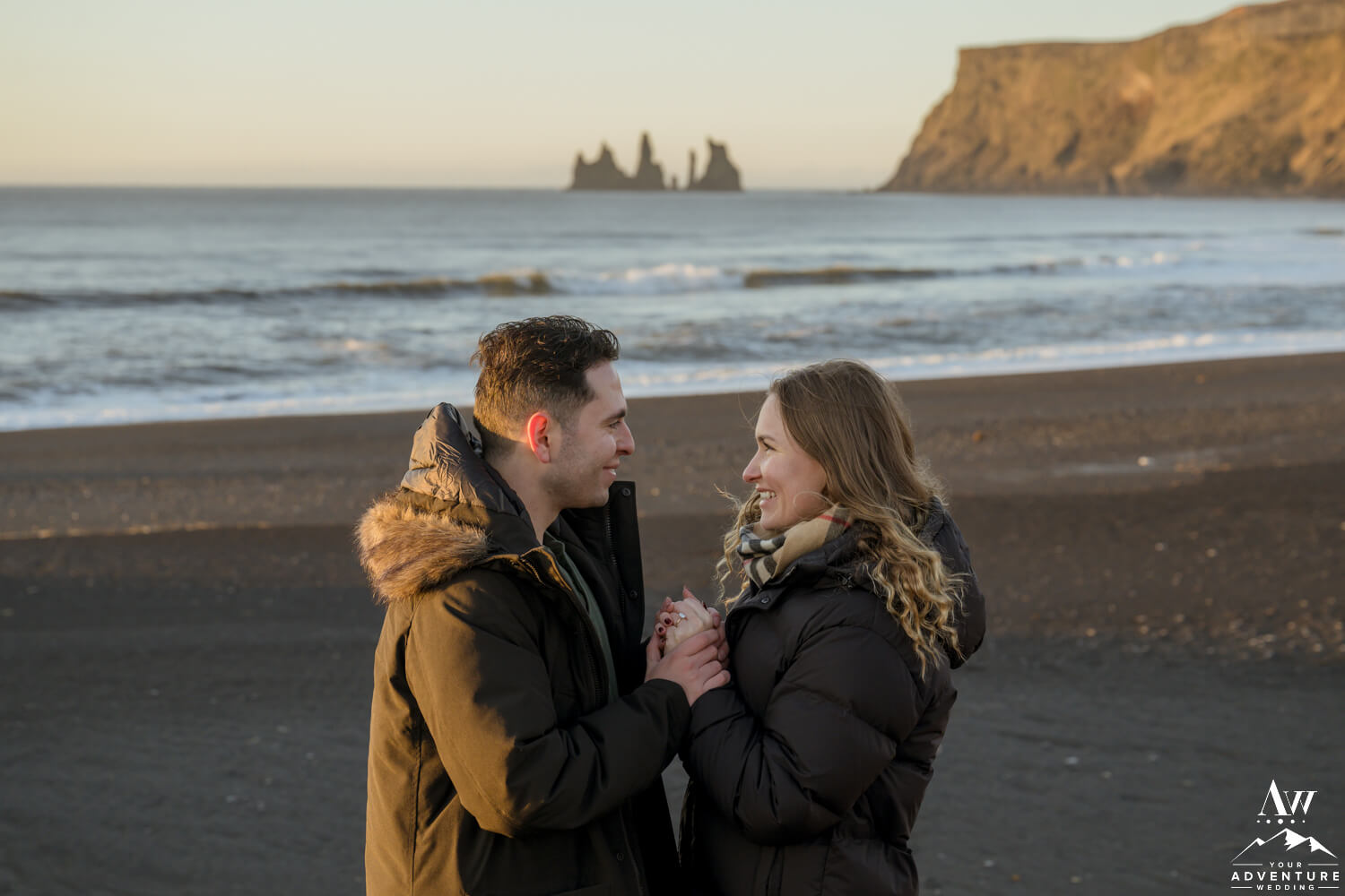 Surprise Vik Sunrise Proposal: Dario + Ulyana | Iceland Wedding Planner